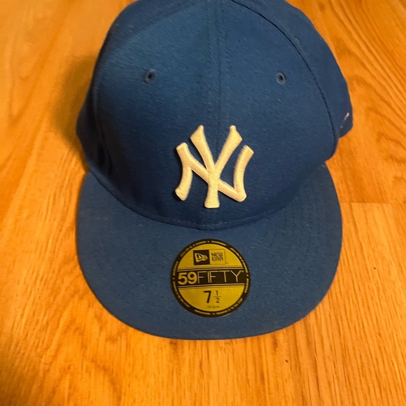 New Era | Accessories | New Era Blue Fitted Cap | Poshmark
